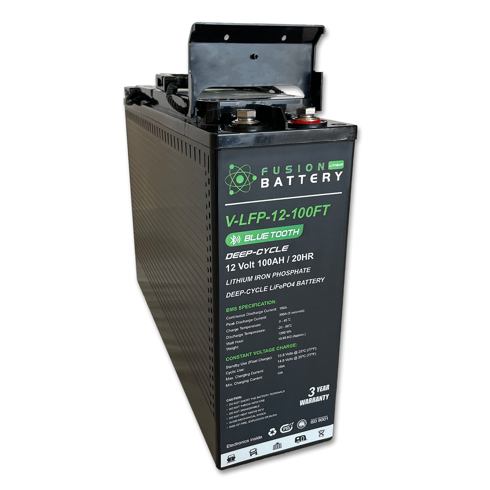 V-LFP-12-100FT | 12V 100AH Fusion Lithium Battery