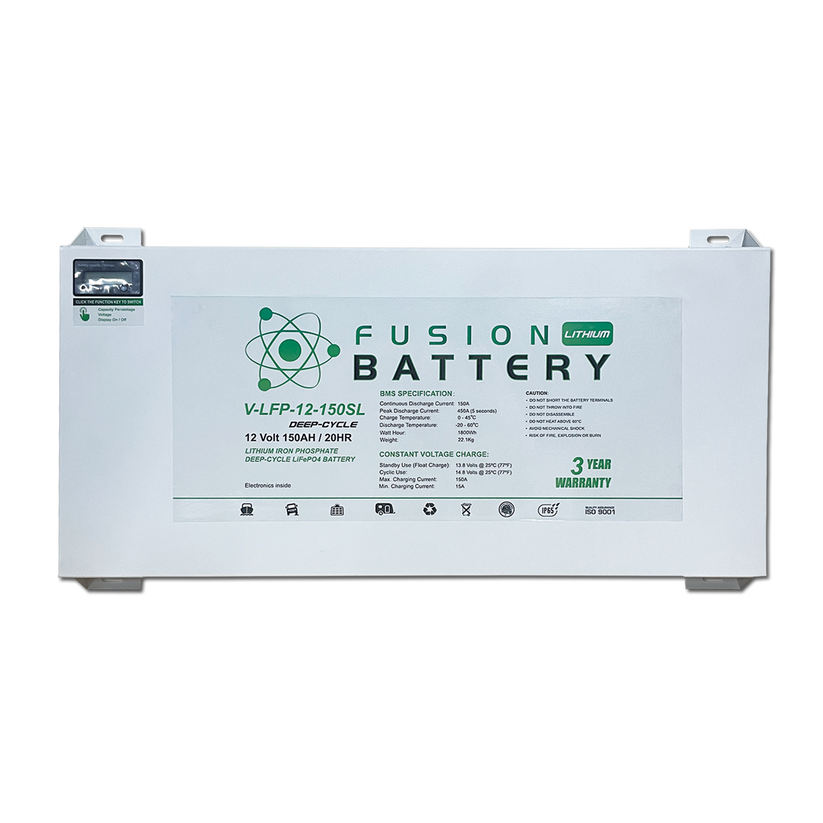 V-LFP-12-150SL | 12v 150AH Fusion Lithium Battery | Deep Cycle