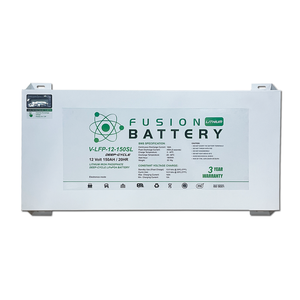 V-LFP-12-150SL | 12v 150AH Fusion Lithium Battery | Deep Cycle